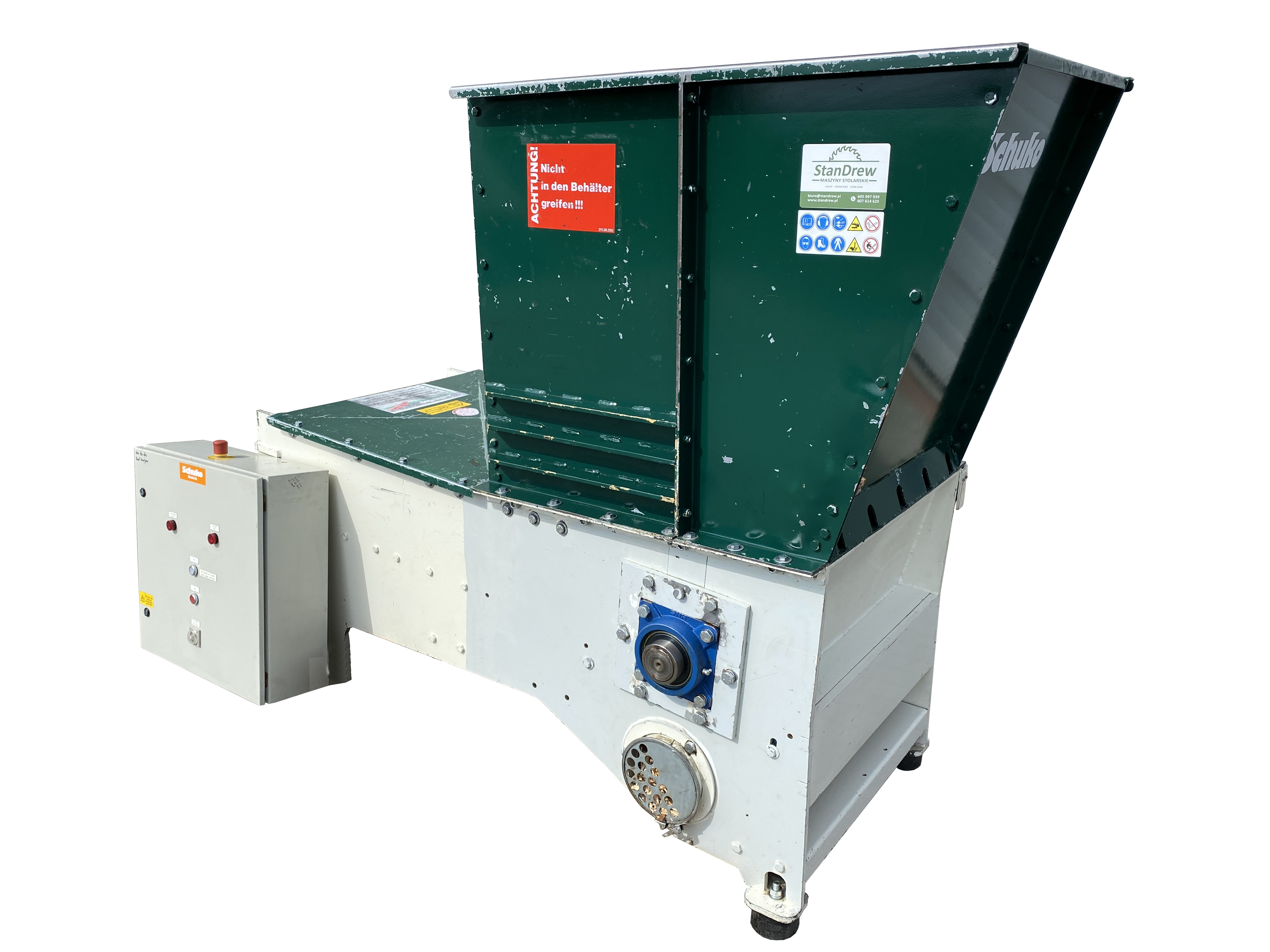 Rębak SCHUKO ZM 900-2 do zrębki pod pellet, brykiet